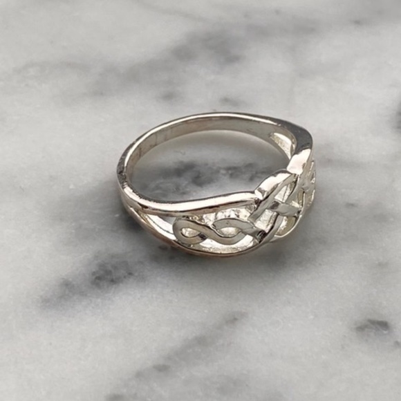 925 Sterling Silver | Jewelry | Vintage Sterling Silver Celtic Weave ...